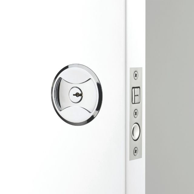 Lockwood Symmetry Round Cavity Sliding Door Entrance Set Chrome Plate ...